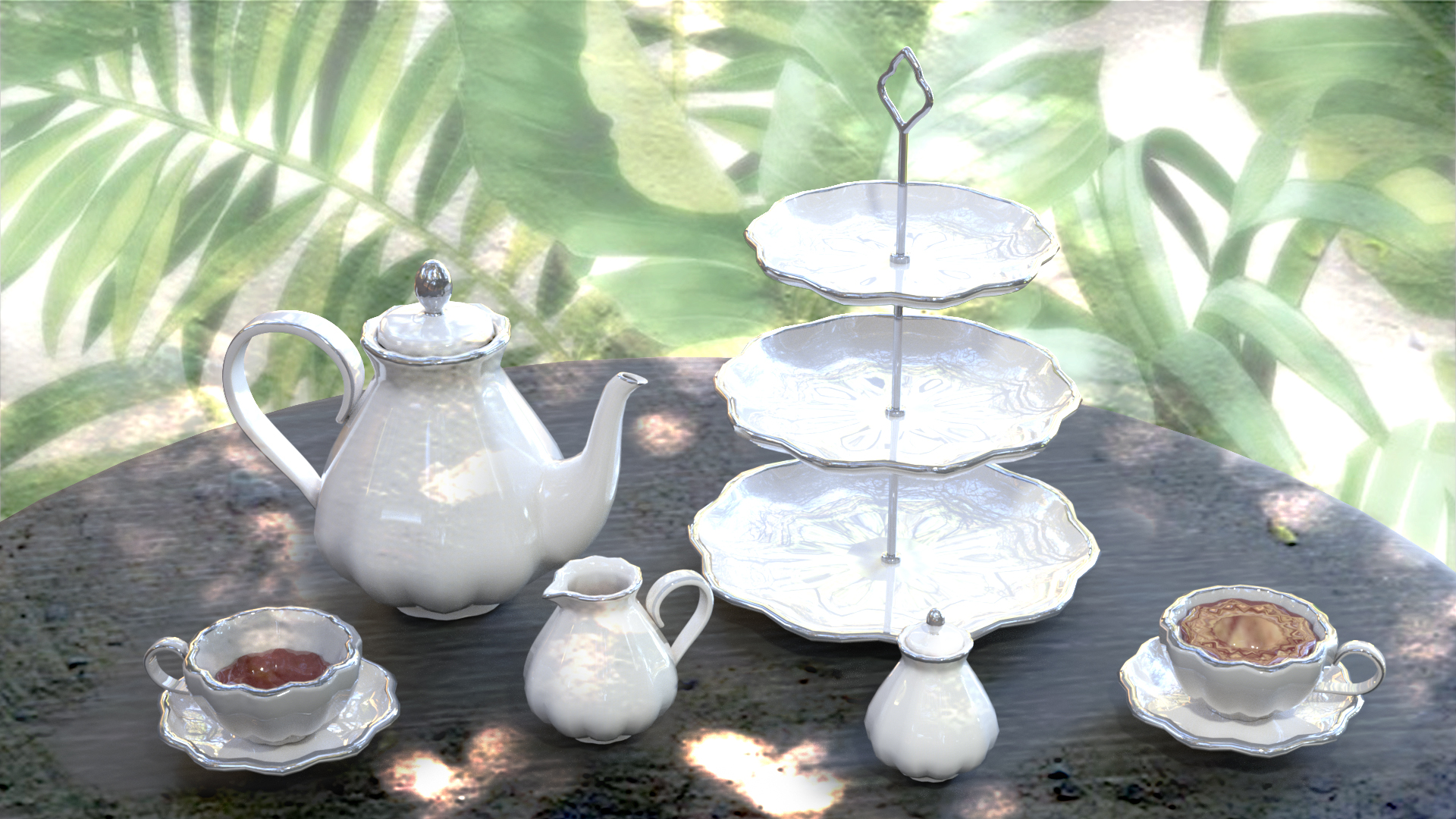 Afternoon Tea Set - iClone/Scenes & Props - Reallusion Content Store