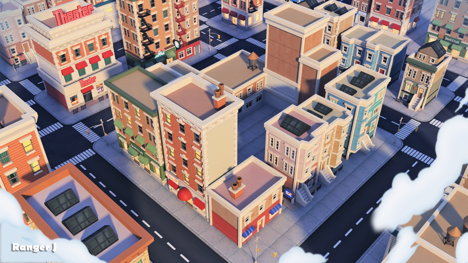 Cartoon City Vol.1 New York Style - iClone/Scenes & Props - Reallusion ...