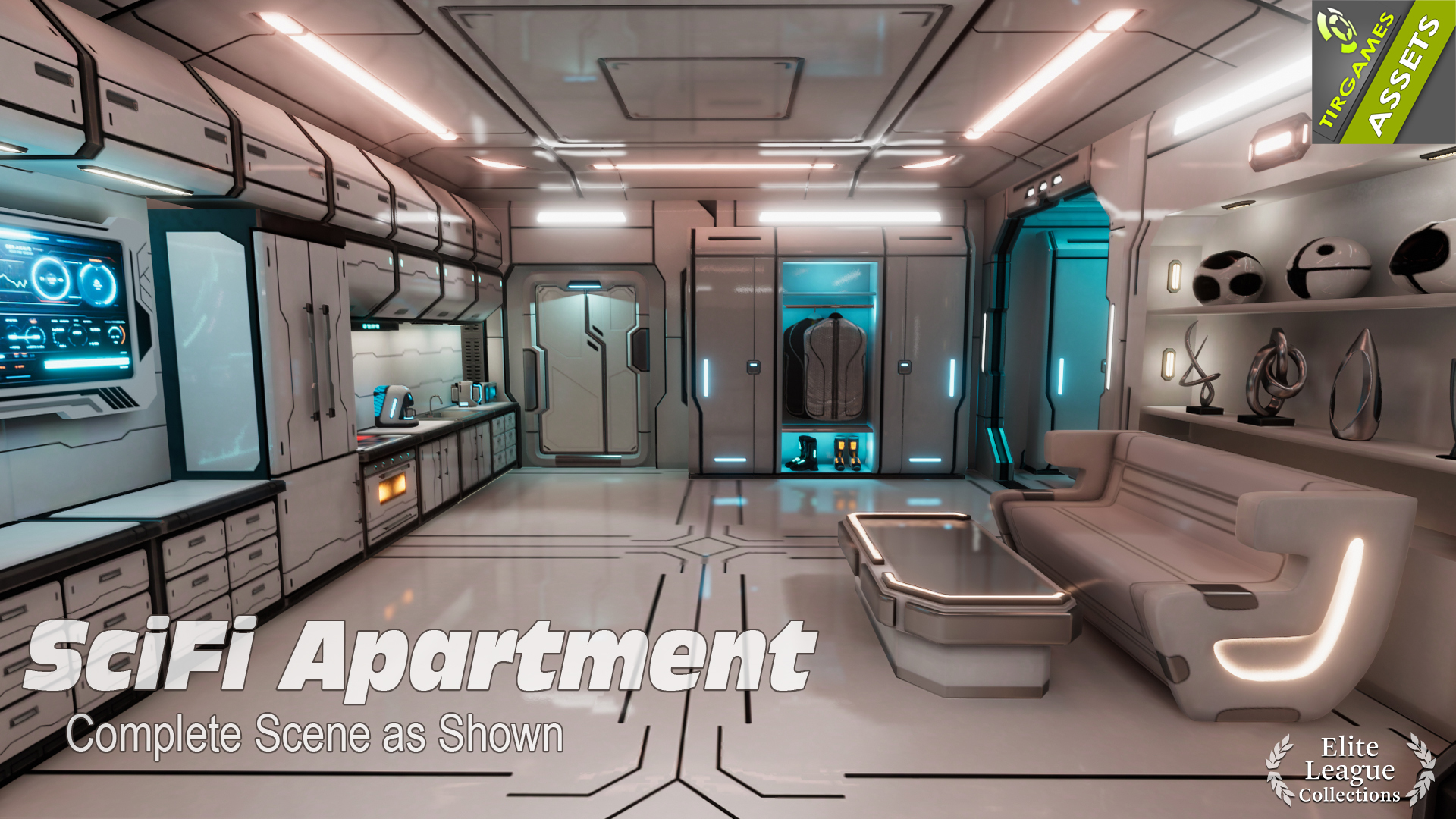 SciFi Apartment - iClone/Scenes & Props - Reallusion Content Store
