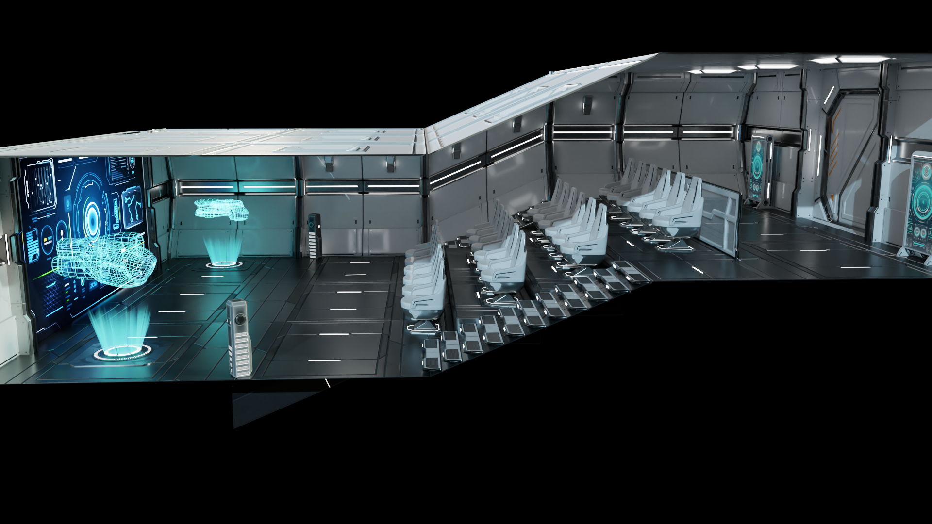 SciFi Auditorium - iClone/Scenes & Props - Reallusion Content Store