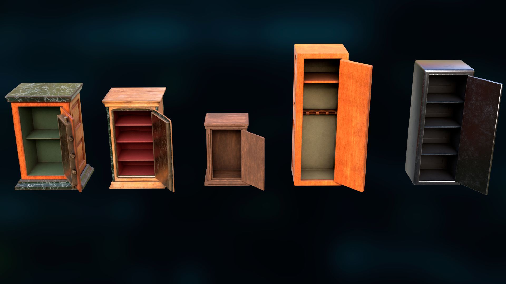 Big Lockers Collection - iClone/Scenes & Props - Reallusion Content Store