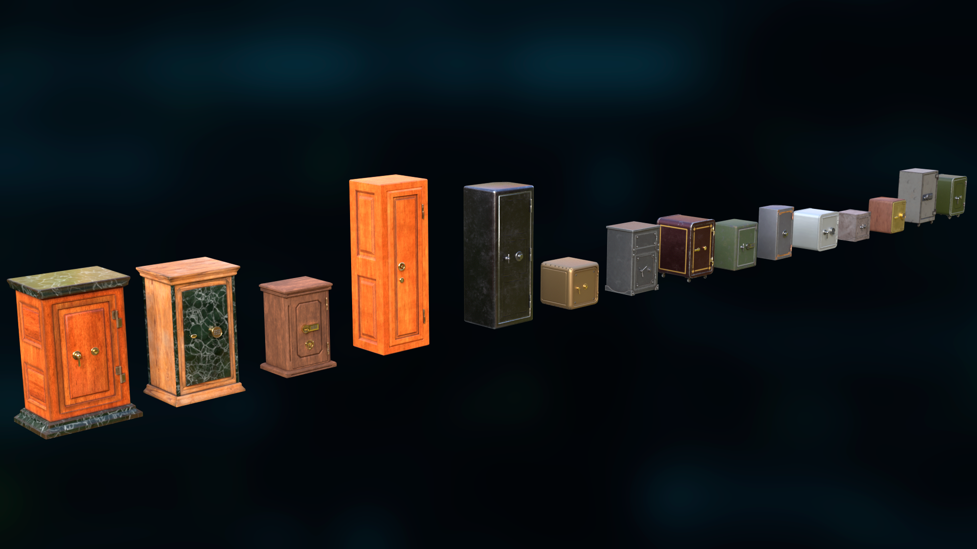 Big Lockers Collection - iClone/Scenes & Props - Reallusion Content Store