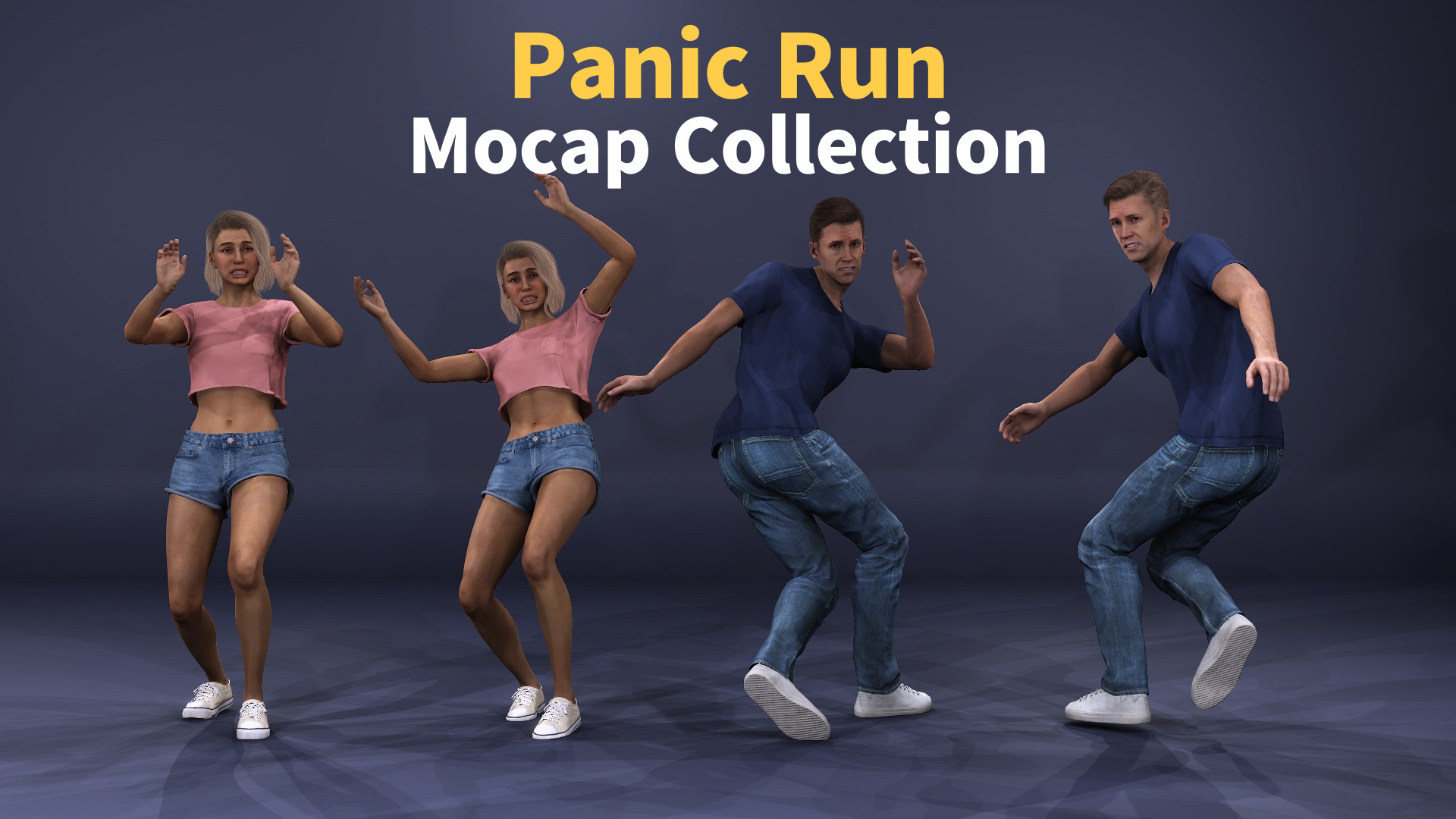 Panic Run Mocap Collection - iClone/Animation - Reallusion Content Store