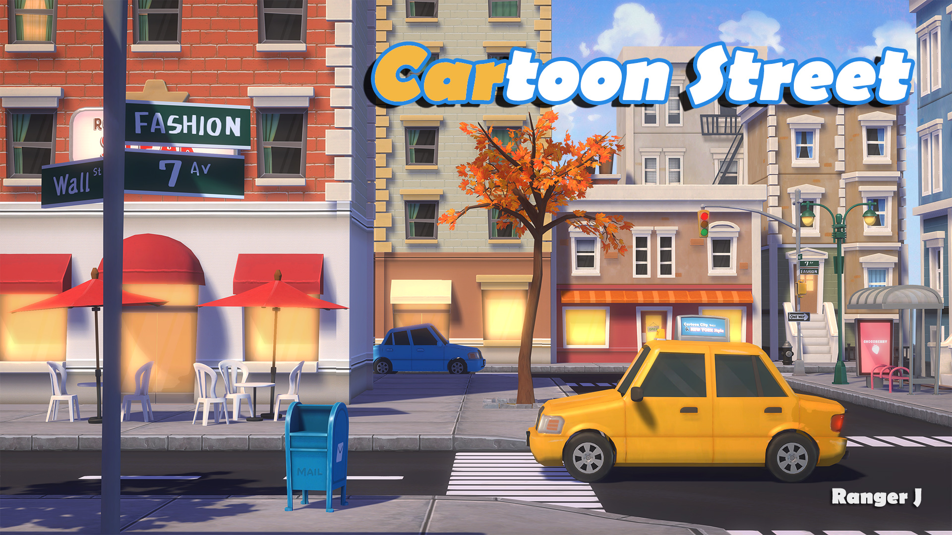 Cartoon Street - iClone/Scenes & Props - Reallusion Content Store