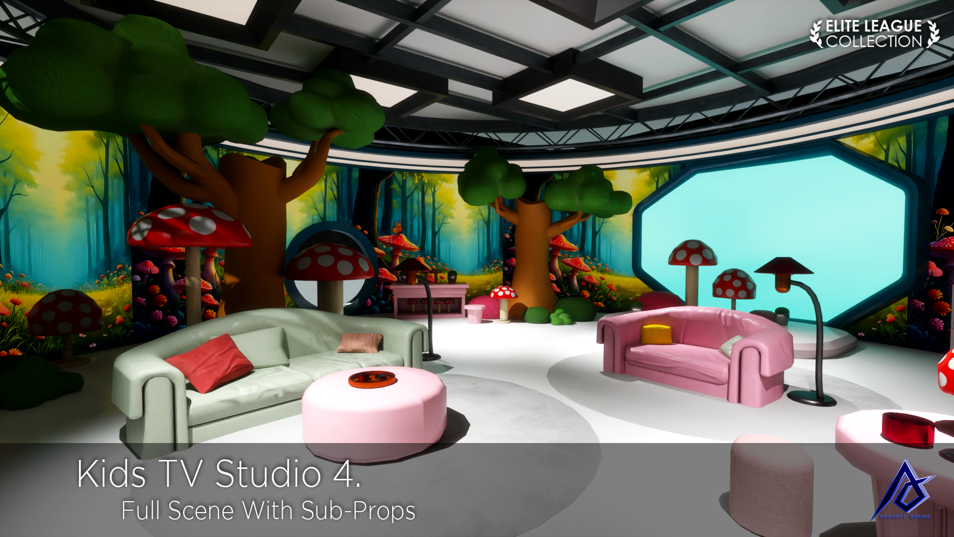 Kids TV Studio 4 - iClone/Scenes & Props - Reallusion Content Store
