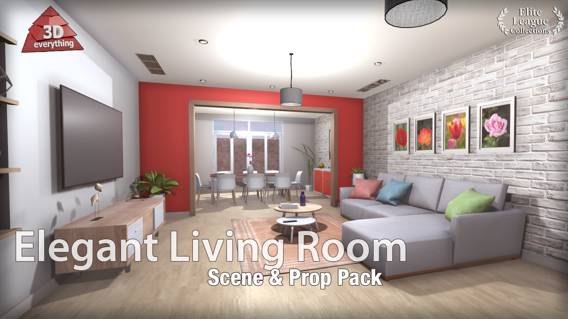 Elegant Living Room - iClone/Scenes & Props - Reallusion Content Store