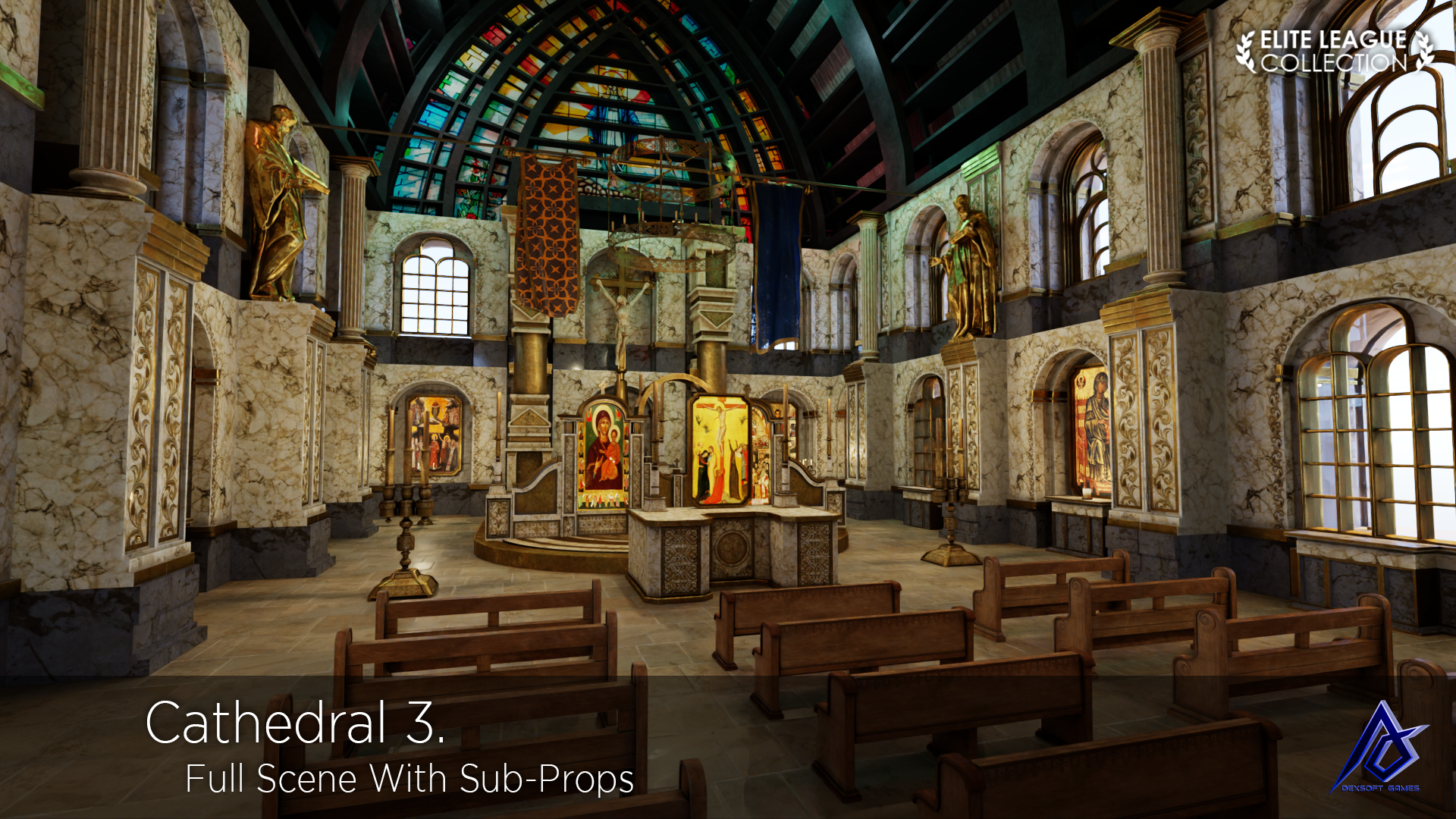 Cathedral 3 - iClone/Scenes & Props - Reallusion Content Store