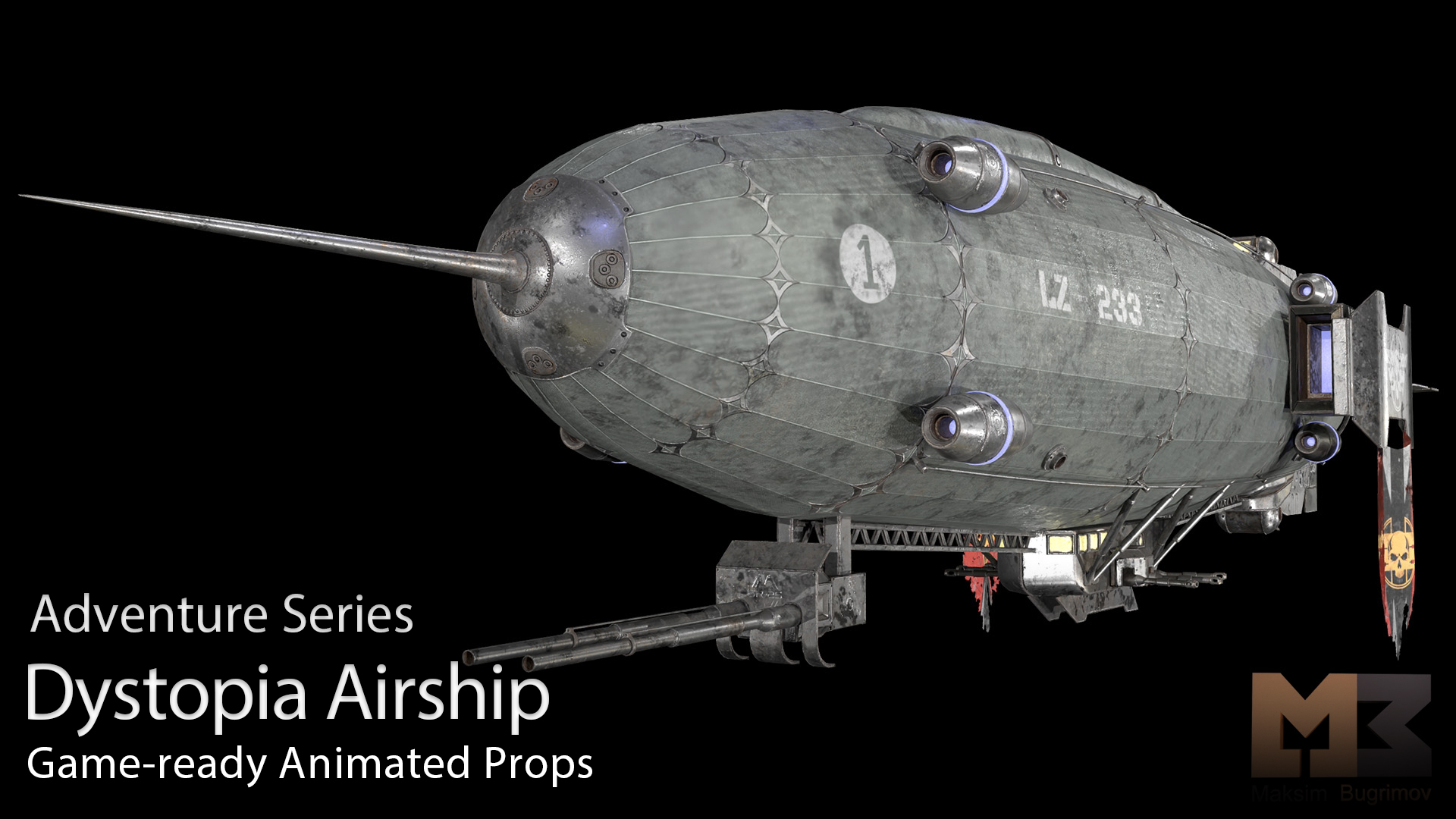 Dystopia Airship - iClone/Scenes & Props - Reallusion Content Store