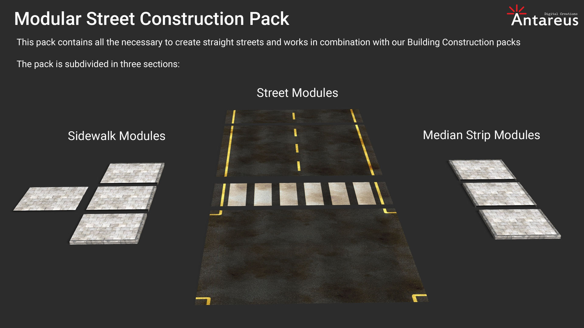 Modular Street Construction Elements - iClone/Scenes & Props ...