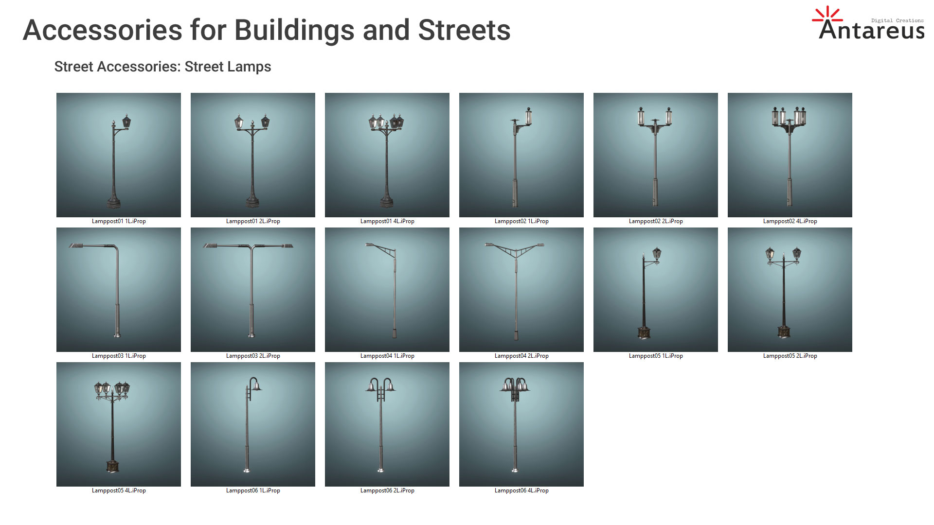 Accessories for Buildings & Streets - iClone/Scenes & Props - Reallusion Content Store