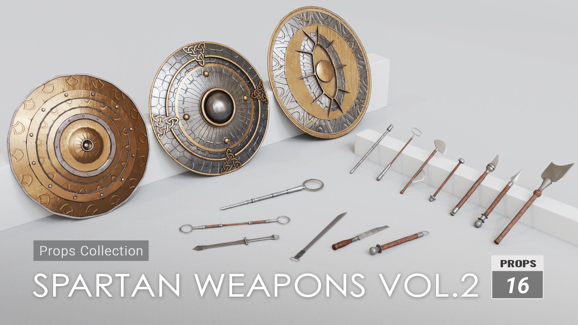 Props Collection - Spartan Weapons Vol.2 - iClone/Scenes & Props ...
