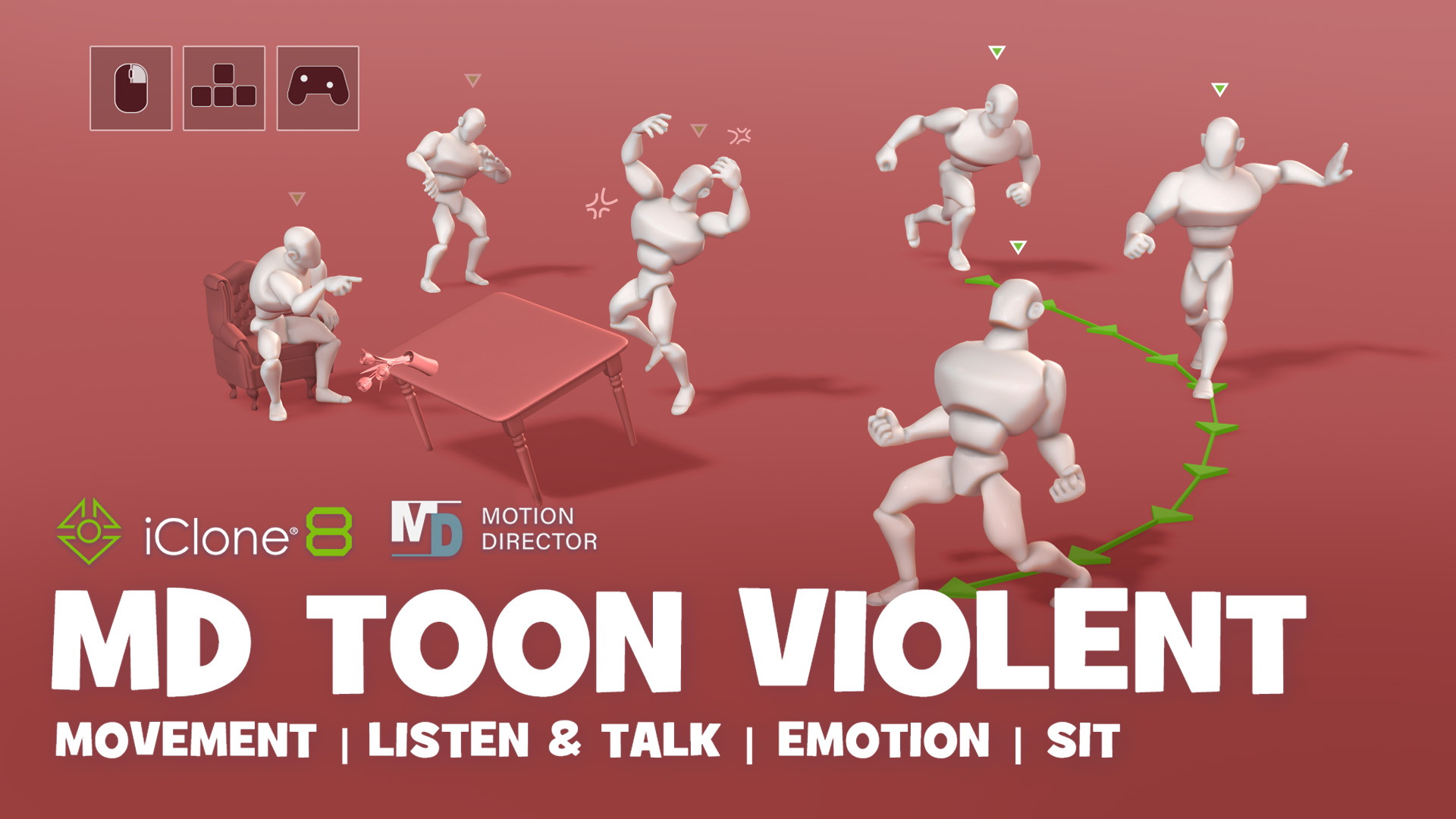 MD Toon Violent - iClone/Animation - Reallusion Content Store