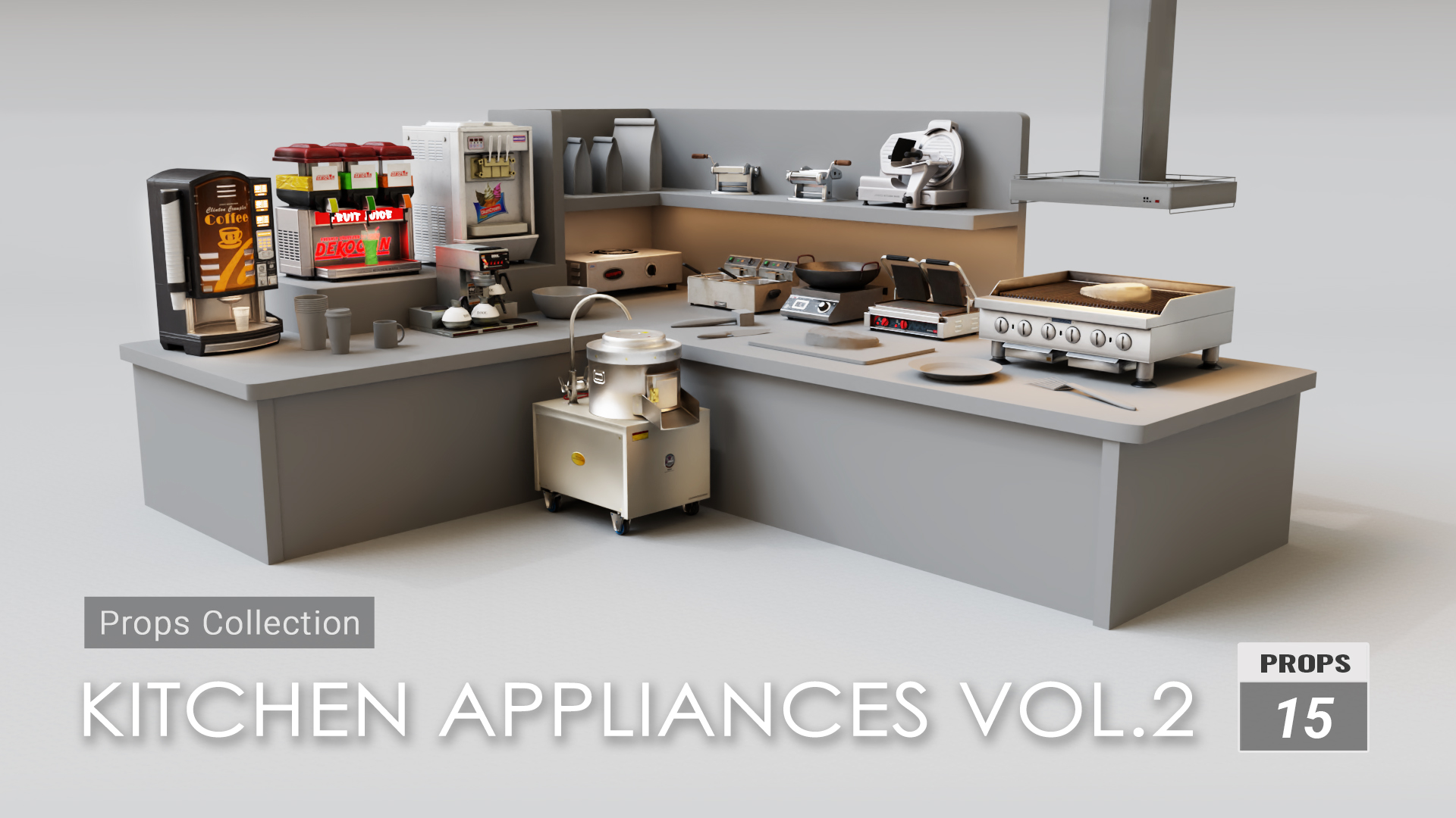 Props Collection - Kitchen Appliances Vol.2 - iClone/Scenes & Props ...