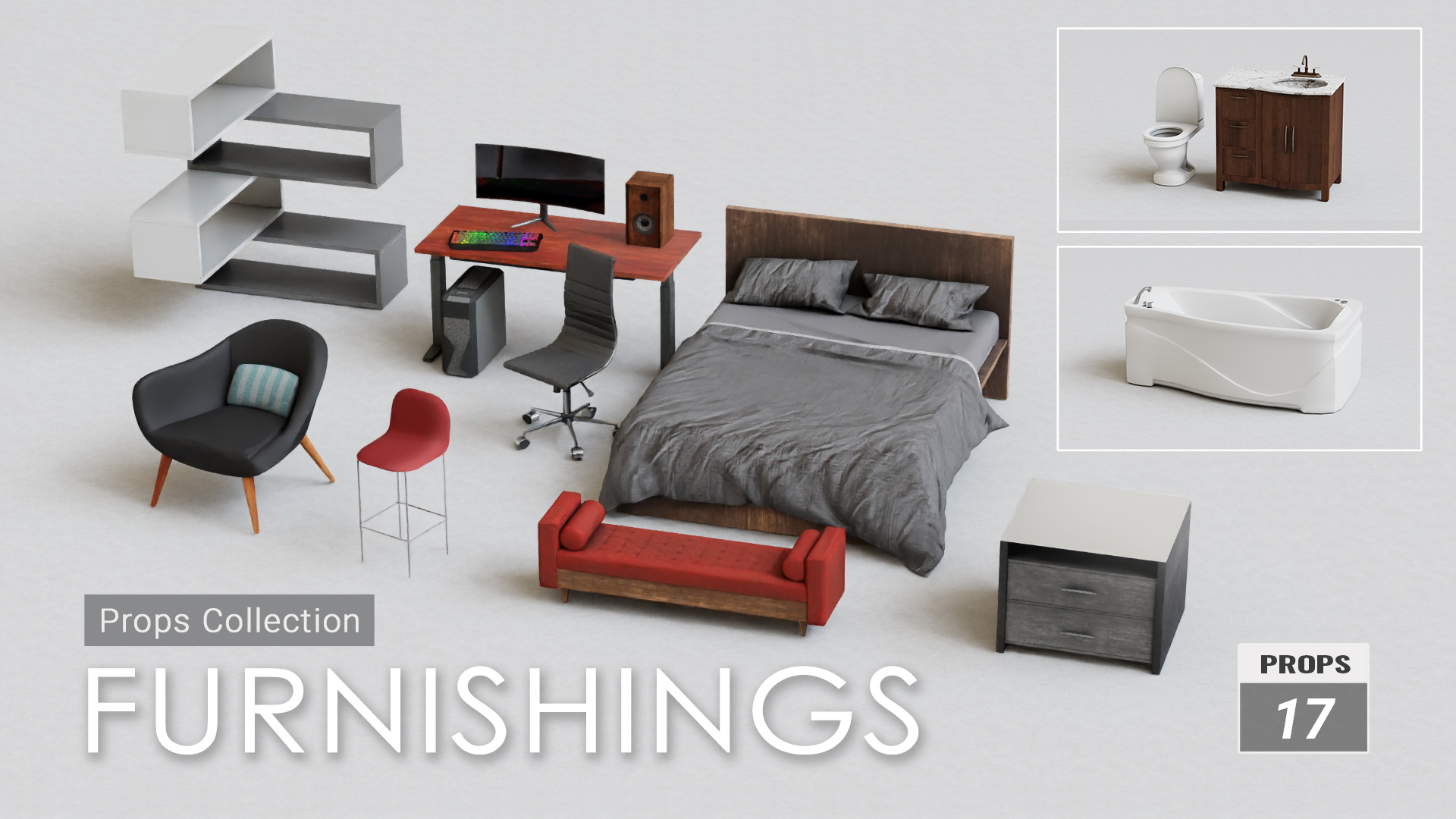 Props Collection - Furnishings - iClone/Scenes & Props - Reallusion ...