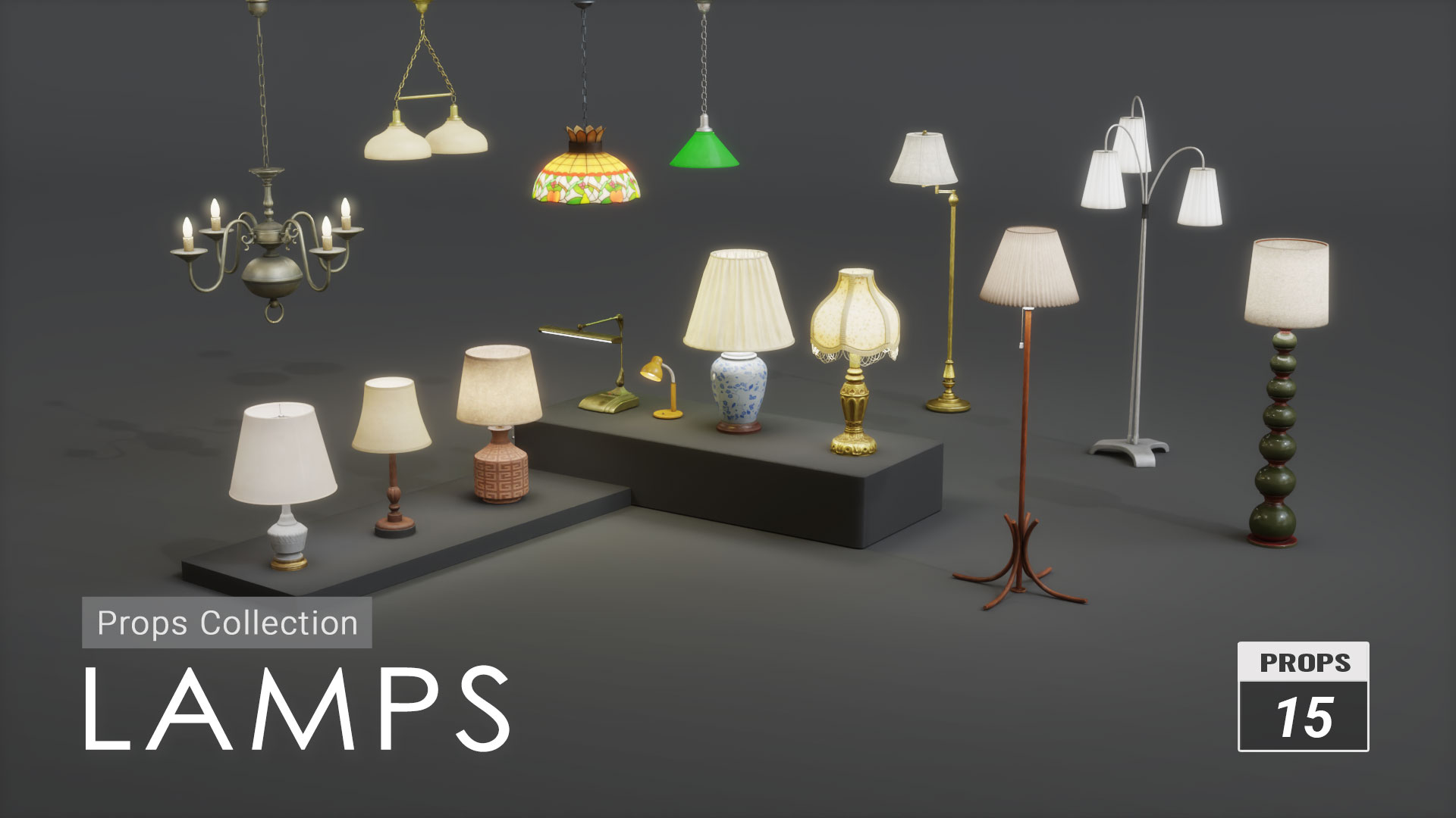Props Collection - Lamps - iClone/Scenes & Props - Reallusion Content Store