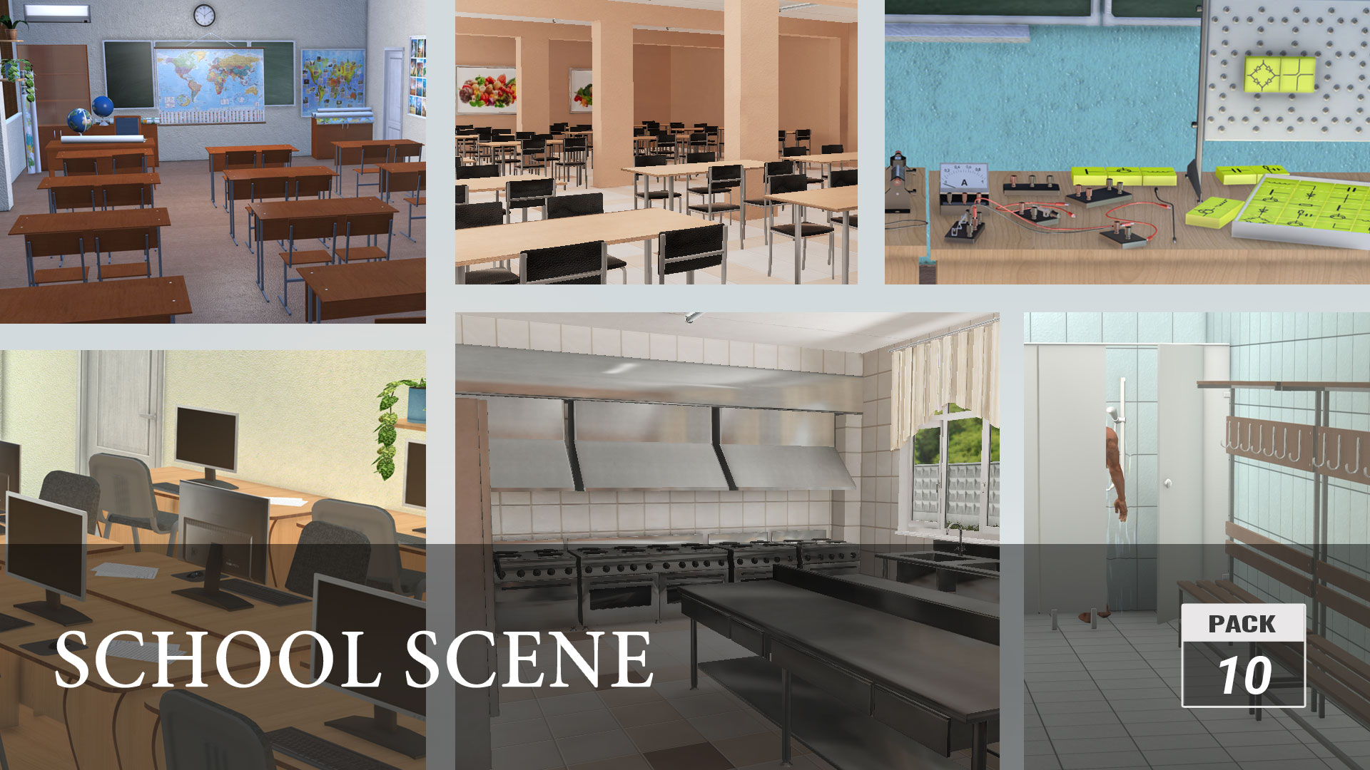 School Scene - iClone/Combo (Multiple-PID) - Reallusion Content Store
