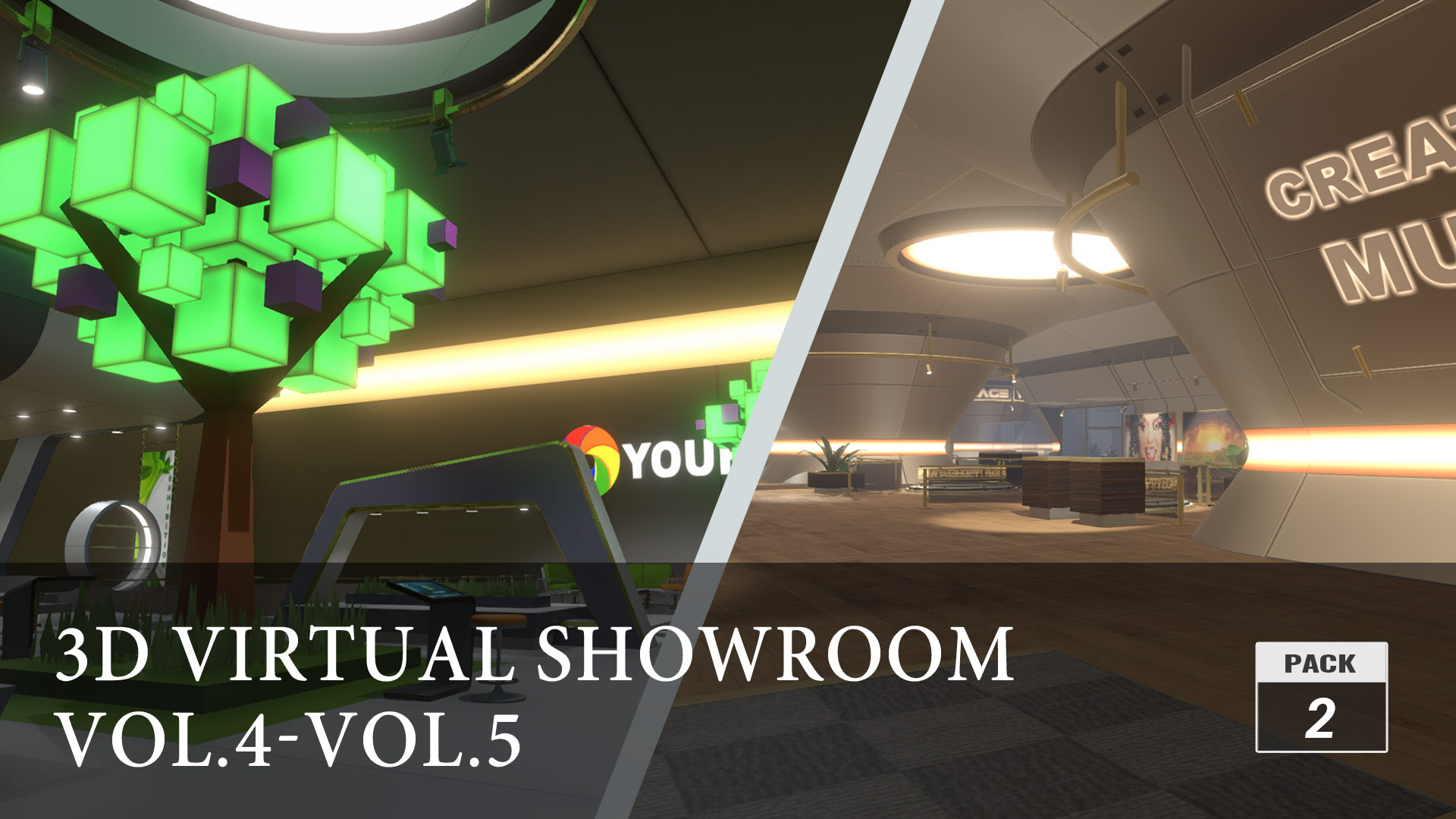 3D Virtual Showroom Vol.4-Vol.5 - iClone/Combo (Multiple-PID) - Reallusion Content Store