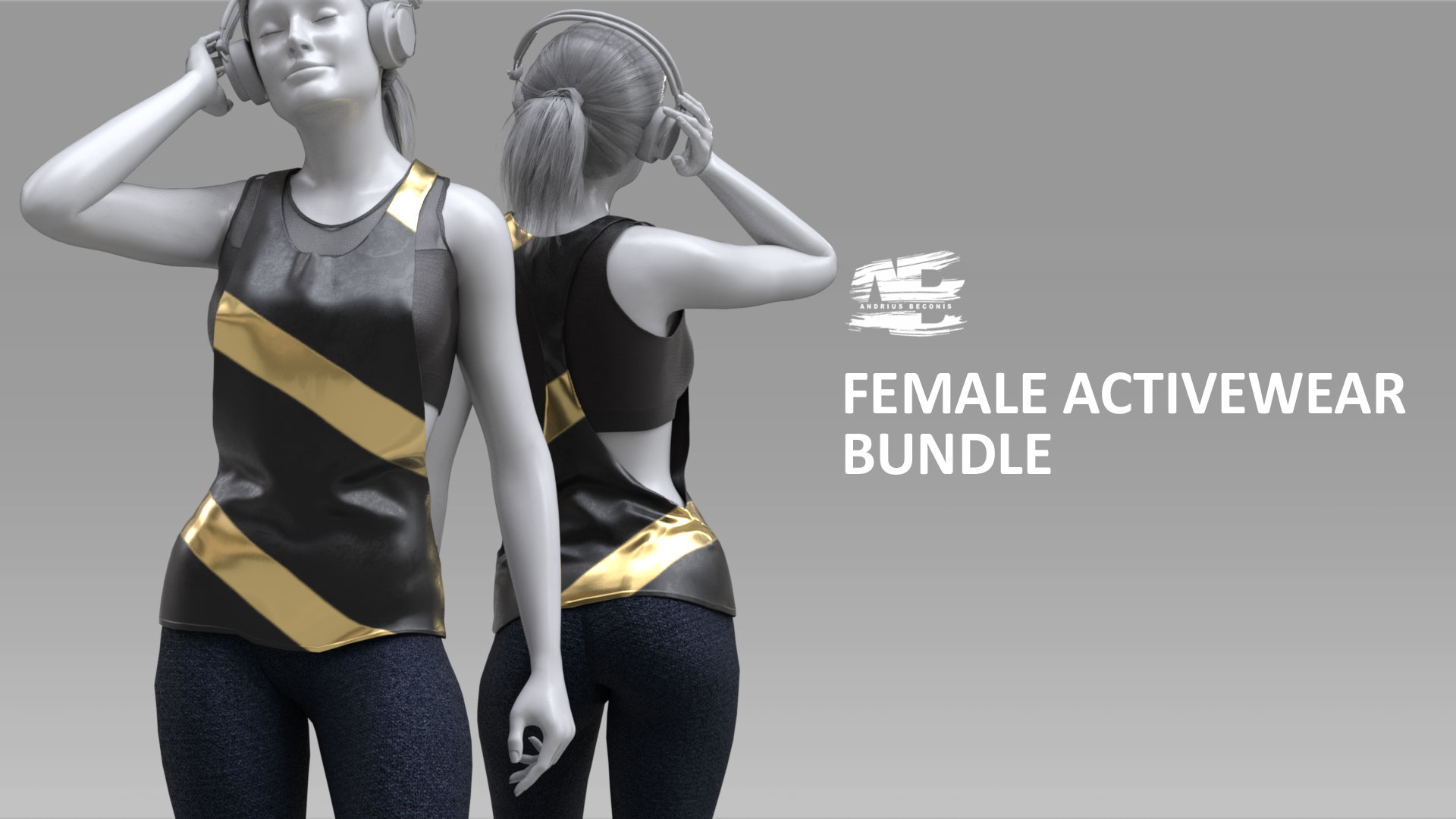 Female Activewear Bundle - iClone/Combo (Multiple-PID) - Reallusion ...