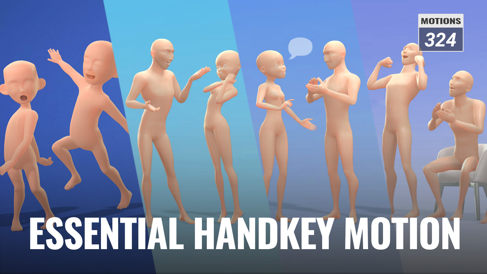 Essential Handkey Motion Pack - iClone/Combo (Multiple-PID) - Reallusion Content Store