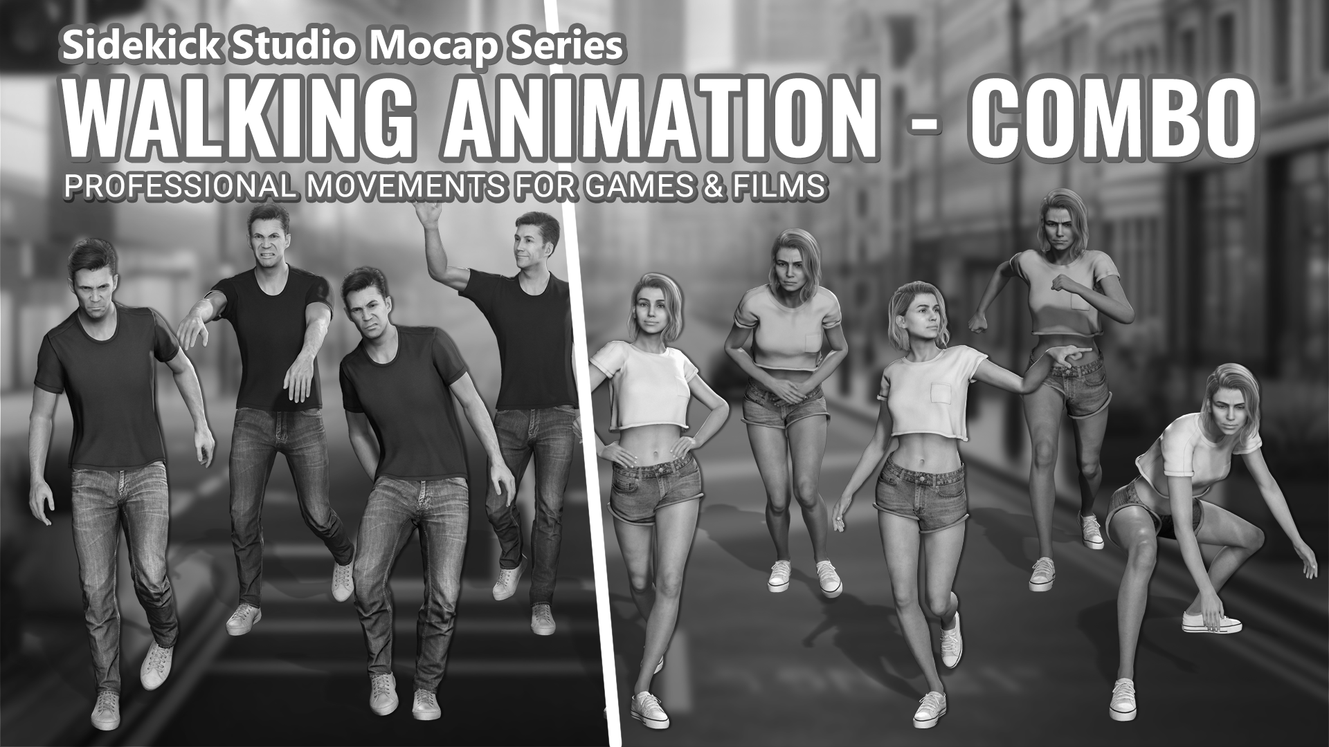 Walking Animation - Combo Pack - iClone/Combo (Multiple-PID) - Reallusion Content Store