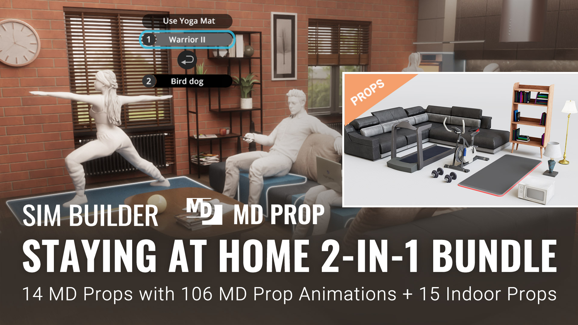 MD Prop - Staying At Home Bundle - iClone/Combo (Multiple-PID ...