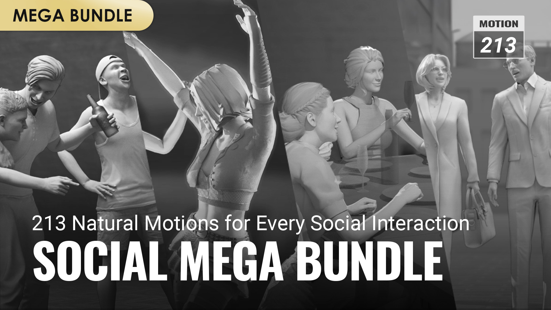 Social Mega Bundle - iClone/Combo (Multiple-PID) - Reallusion Content Store