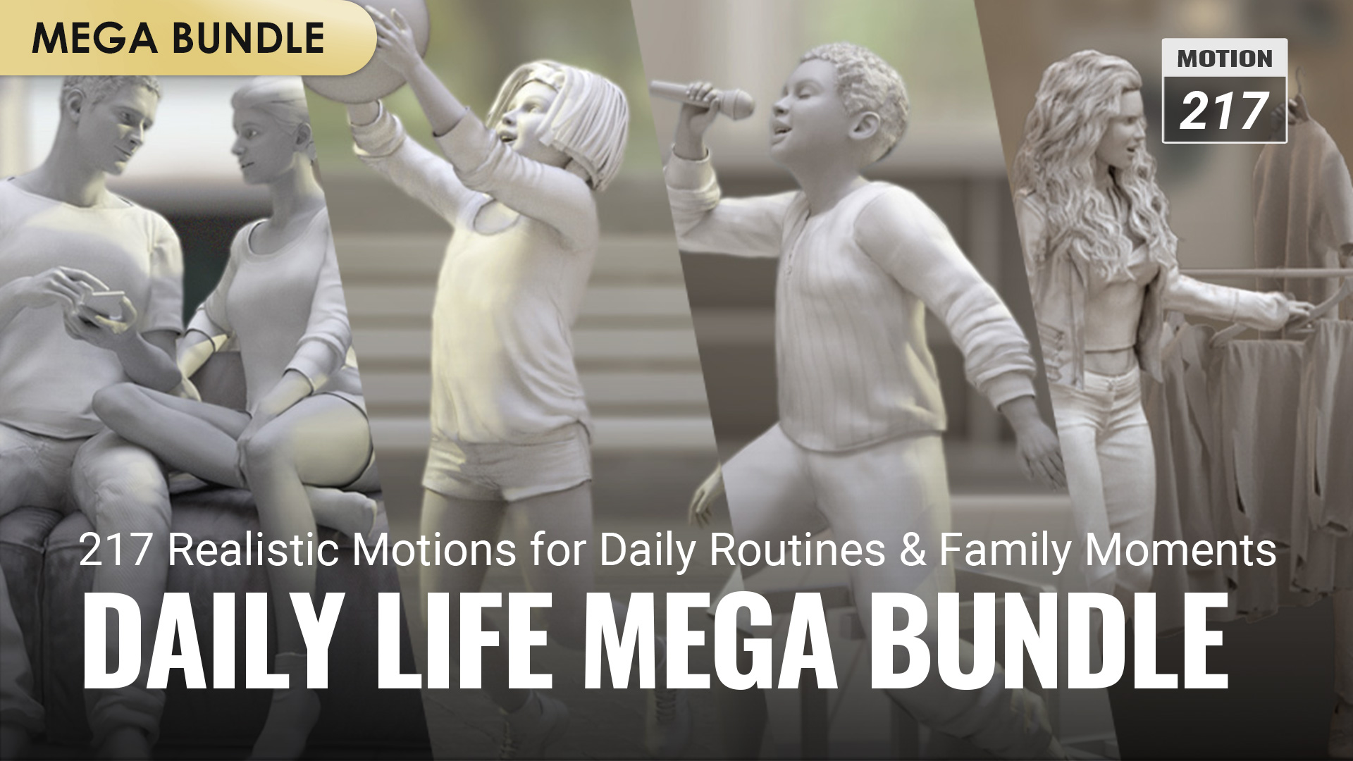 Daily Life Mega Bundle - iClone/Combo (Multiple-PID) - Reallusion ...