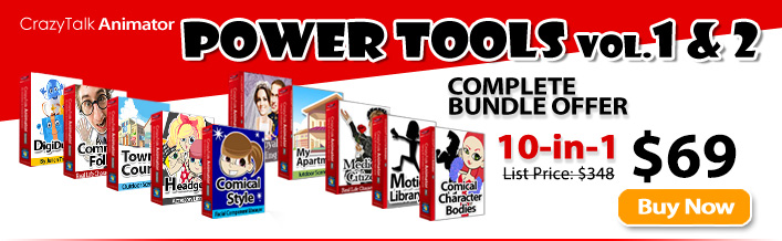 CrazyTalk Animator Content PowerTools Vol.1