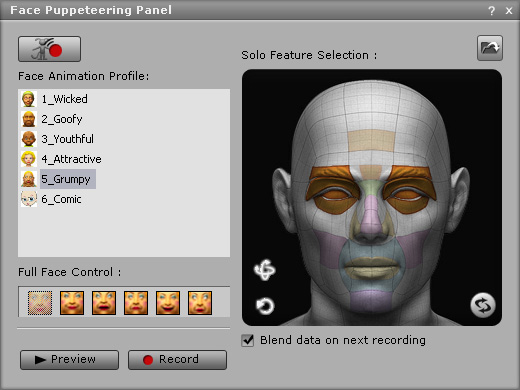 Full Face Control Puppeteering