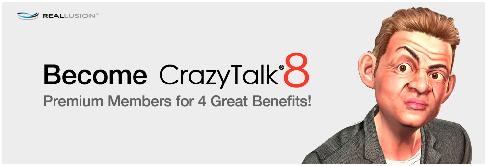 Join the CrazyTalk 8 Premium Member Program