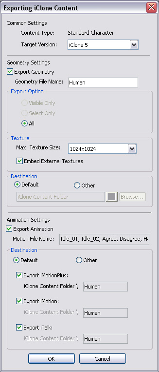 Exporting Props or Characters
