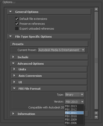 Importing FBX into 3DXchange