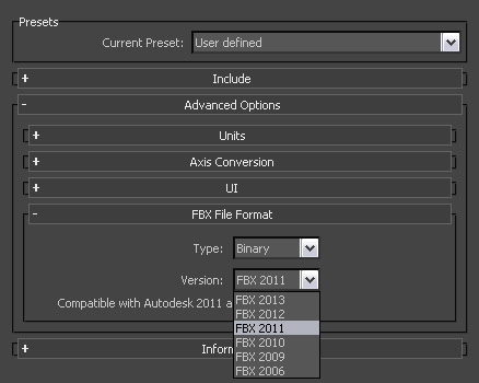 Importing FBX into 3DXchange
