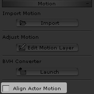 Align Actor Motion