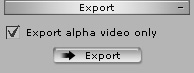 Exporting an Alpha video