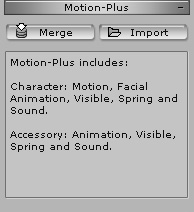 Filtering Out Separate Motions from a MotionPlus File