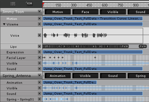 Splitting Motion Groups for Timeline Editing