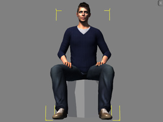 Activating the Foot Rotation in Upper Body Mode