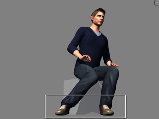 Activating the Foot Rotation in Upper Body Mode