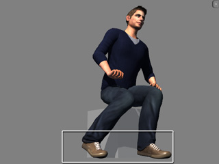 Activating the Foot Rotation in Upper Body Mode