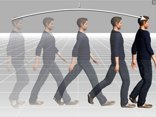 Matching Walking Loop to the Transformation Distance