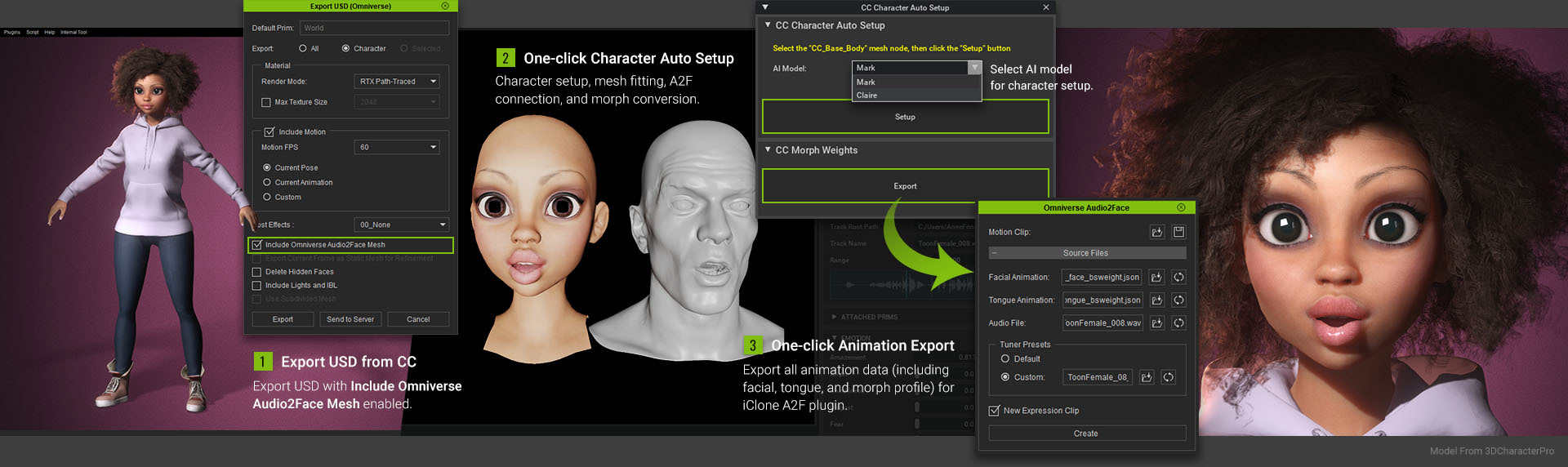 Audio2Face: AI-Powered Expressions & Lip Sync | iClone