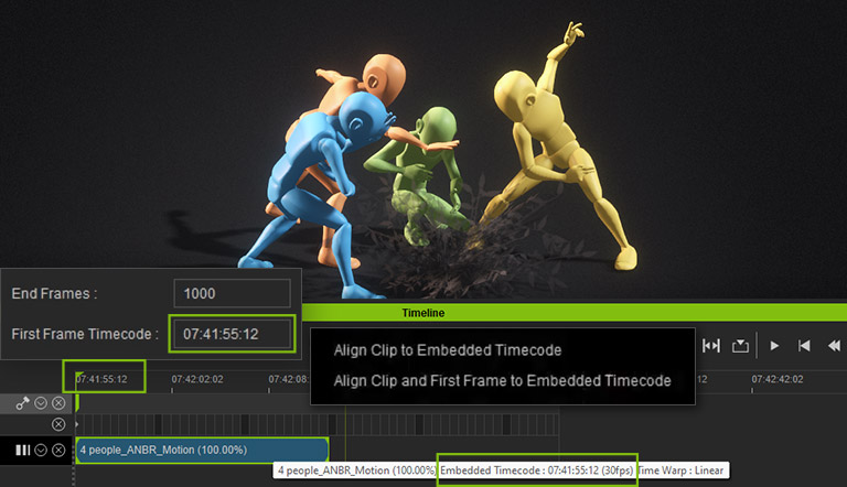 FBX Timecode Sync with iClone | TimeCode