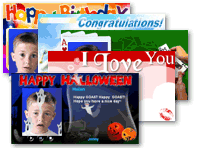Animated electronic greeting cards