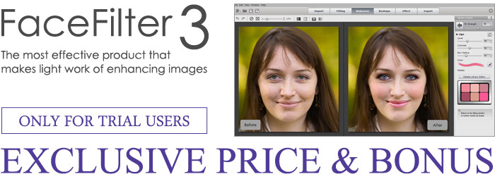 Exclusive Christmas Special for FaceFilter3 Trial User!