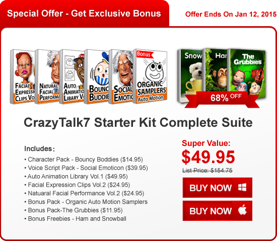 CrazyTalk - Starter Kit Complete Suit