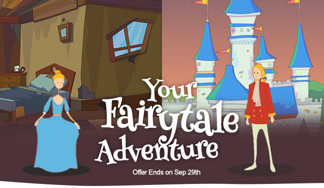 Illustrated Fairytale scenes and props for your adventure story