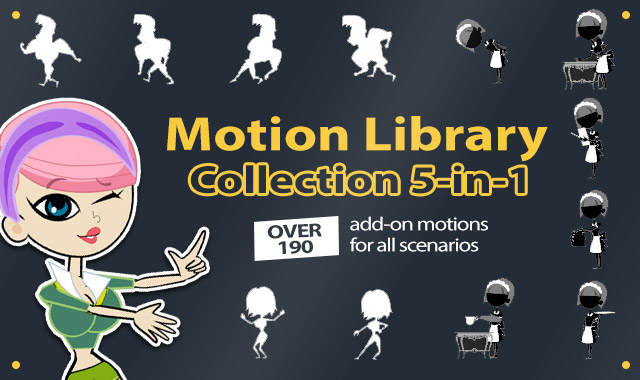 Dance, Fight, Jump - Grab 95% of the Most Popular Motions in one sale!