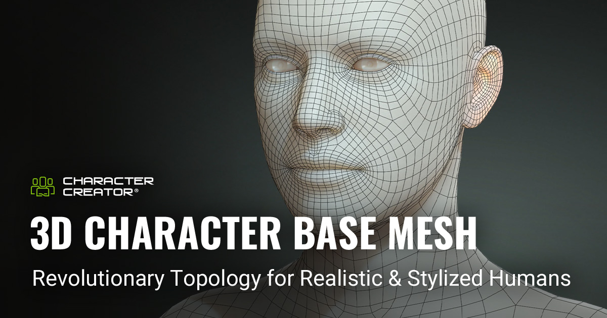 最棒的即時數位虛擬人物角色 - 3D 角色基礎模型CC3 Base+ | Character Creator