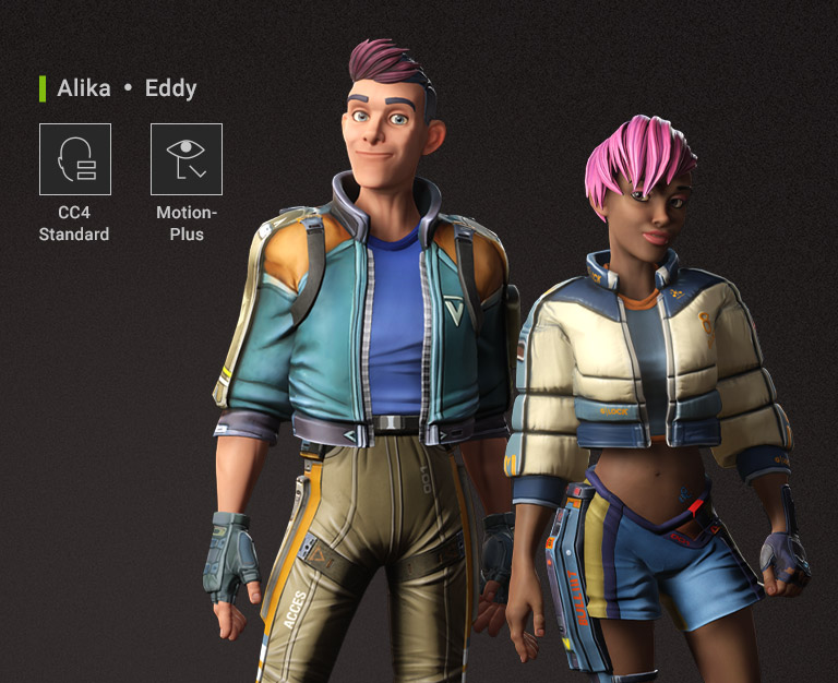 免費內嵌素材 & 智慧管理 | Character Creator | Reallusion